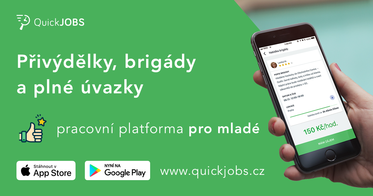 Brigády, dlouhodobé brigády a zaměstnání v Praze | QuickJOBS.cz